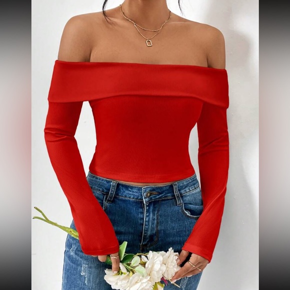 Tops | Boho Off Shoulder Fitted Top | Poshmark